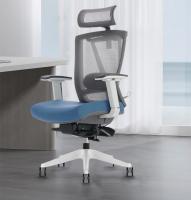 China Modern Blue and Black Executive Swivel Office Task Chair for Ergonomic Workstation for sale