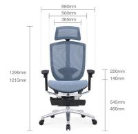 China Mesh Back Ergonomic Office Chair with Aluminum Frame and Comfortable Seat for sale