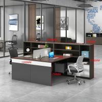 China Office Furniture Computer Desk Workstation with Customized Colors Staff Open Desk for sale