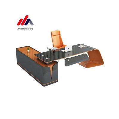 China Create a Professional Workspace with Baking Paint L-shaped Executive Office Desk for sale