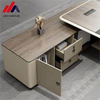 China Customized Colors Modern Wood Home Office Computer Desk with Customizable Drawer for sale