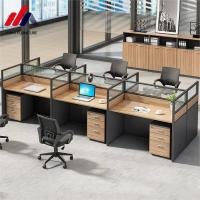 China Cubicle Workstation Furniture Office Desk Partitions And MFC Coworking Desk for sale