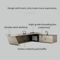 China Wooden Filing Cabinet L Shaped Office Desk for Executive Work in Commercial Setting for sale