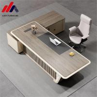 China Wooden Filing Cabinet L Shaped Office Desk for Executive Work in Commercial Setting for sale