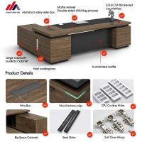 China Extendable Wooden Executive Desk Customized Office Furniture for President and Staff for sale