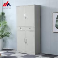 China 10 Filing Cabinet for Office Metal Cabinet Iron 2 Doors Steel Cupboard File Mesh Cabinet for sale