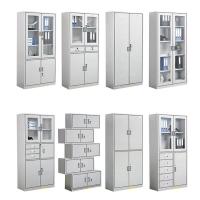 China 10 Filing Cabinet for Office Metal Cabinet Iron 2 Doors Steel Cupboard File Mesh Cabinet for sale