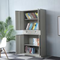China 10 Filing Cabinet for Office Metal Cabinet Iron 2 Doors Steel Cupboard File Mesh Cabinet for sale