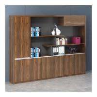 China MFC Wood President Office Background Bookcase Display Shelf for Deluxe Furniture for sale