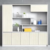 China MFC Wood President Office Background Bookcase Display Shelf for Deluxe Furniture for sale