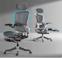 China Customized Boss Swivel Office Chair with Adjustable Footrest and Aluminum Metal Armrest for sale