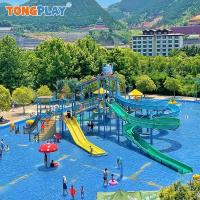 China Adult Fibreglass Water Slides Eco Friendly Splash Park Playground for sale