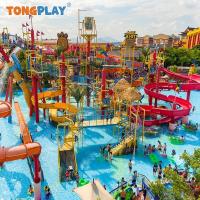 China Adult Fibreglass Water Slides Eco Friendly Splash Park Playground for sale