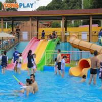 China Fiberglass Amusement Park Water Slide Playground For Young And Adults for sale