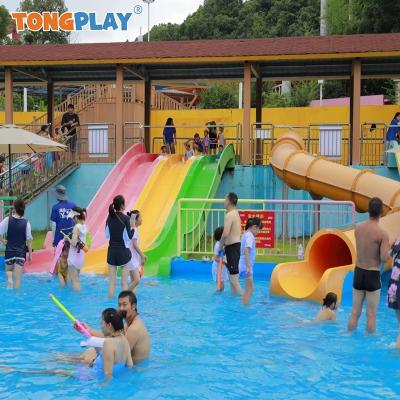 China Fiberglass Amusement Park Water Slide Playground For Young And Adults for sale
