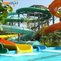 China Fiberglass Amusement Park Water Slide Playground For Young And Adults for sale