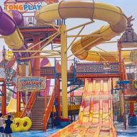 China Fiberglass Amusement Park Water Slide Playground For Young And Adults for sale
