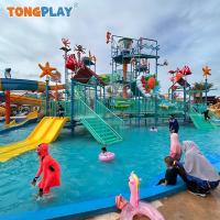 China Summer Waterslide Fiberglass Playground Water Park Outdoor Entertainment for sale