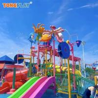 China Summer Waterslide Fiberglass Playground Water Park Outdoor Entertainment for sale