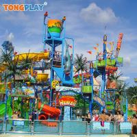 China Commercial Water Playground Wave Pool System Swimming Pool Accessories Slide Fiberglass Slides for Aquatic Play for sale