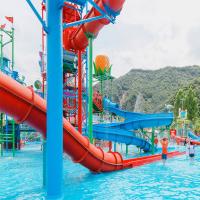 China Amusement Splash Water Playground Fiberglass Water Slides For Theme Park for sale