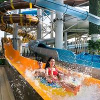 China Amusement Splash Water Playground Fiberglass Water Slides For Theme Park for sale