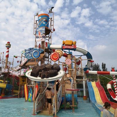 China Young And Adults Fibreglass Pool Slide Summer Water Amusement Equipment Aqua for sale