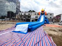 China Inflatable Water Slide High Long Slide Dragon Model with Thick Pvc Good Quality Plus Water Pool for Kids Outdoor Playground for sale