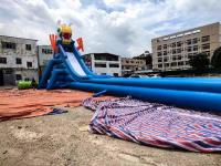 China Inflatable Water Slide High Long Slide Dragon Model with Thick Pvc Good Quality Plus Water Pool for Kids Outdoor Playground for sale