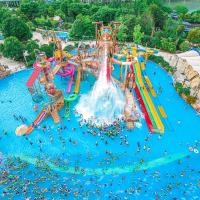 China Water House Funny Water Game for Amusement Playground Theme Aqua Park Fiberglass Water Slide for sale