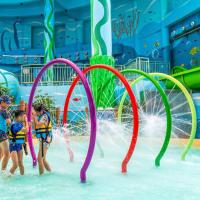 China Cartoon Water Splash Park Fiberglass Splash Pad Fountain Entertainment for sale