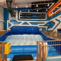 China Customized Splash Water Playground Outdoor Fiberglass Water Slides for sale