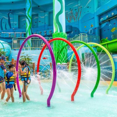 China Tong Play Childrens Splash Pad Water Amusement Park Custom Made for sale