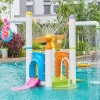 China Moetry Water Play Structure Mini Playground Splash Pad Back Yard Water Park for sale
