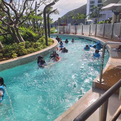 China New Design Transparent Blue Waterpark Lazy River Tube Lazy River Water Park Tube for sale