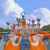 China New Design Transparent Blue Waterpark Lazy River Tube Lazy River Water Park Tube for sale