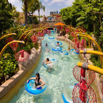 China Artificial Lazy River Equipment Theme Park Indoor Lazy River Pool Hot Dip Galvanizing for sale