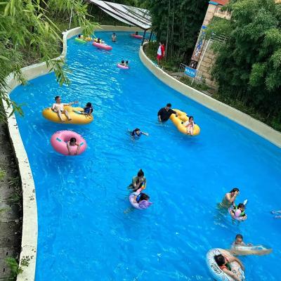 China Adults Lazy River Adventure Park Water Playground Equipment Blue Green for sale