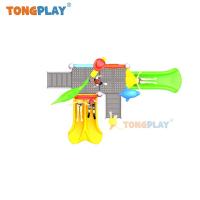 China Kids Outdoor Playground Amusement Water Park Equipment Plastic Modern Water Slide Kindergarten Plastic Splash Pad Toys Set for sale