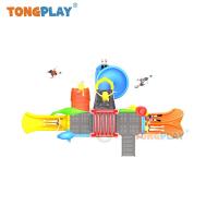 China Water Park Outdoor Amusement Park Plastic Slide Playground Outdoor Play Equipment for Children Water Slide for sale