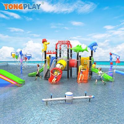China Water Slide for Swimming Pool Outdoor Playground Children Water Slide Playground Custom Design Water Beach Park for sale
