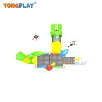China Kids Outdoor Playground Aqua Sports Games Water Park Splash Spray Equipment Amusement Park Plastic Water Slide for sale