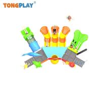 China Water Playground Theme Park Equipment Aqua Play Amusement Kids Swimming Pool Game Children Pool Plastic Slide for sale