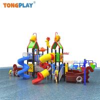 China Water Park Slides Equipment Playground Fun Play Splash Plastic Slides Fiberglass/Plastic Water Play Park Equipment for sale