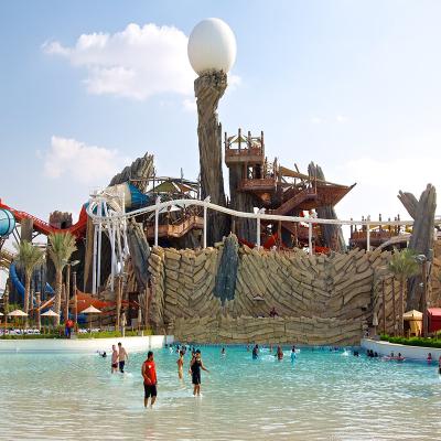 China Fiberglass Swimming Pool With Wave Pool For Young And Adults for sale
