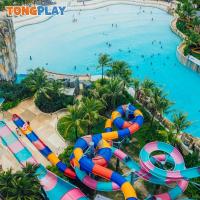 China Water Park Equipment for Sale Wholesale Water Slides Swimming Pool Fiberglass Water Slides for Sale for sale