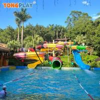 China Outdoor Custom Water Park Playground Equipment Adult Large Big Fiberglass Swimming Pool Amusement Water Slide for sale