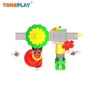 China Commercial Popular Design Plastic Water Park Equipment Commercial Outdoor Playground with Slide for sale