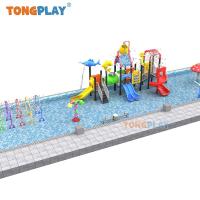 China Commercial Popular Design Plastic Water Park Equipment Commercial Outdoor Playground with Slide for sale