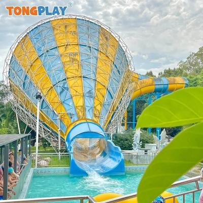 China Custom Funny Games Big Speaker Slide Fiberglass Aqua Park Water Slide Tubes Water Play Equipment for Sale for sale